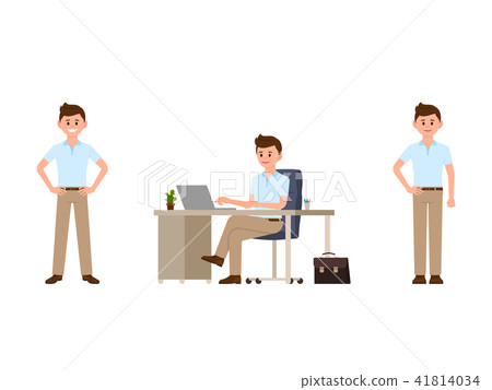 Business man in smart look cartoon character - Stock Illustration ...