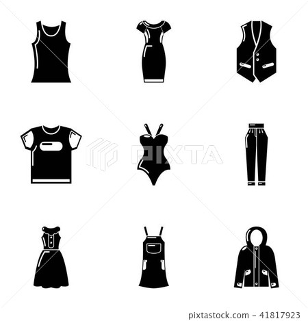 Robe icons set, simple style - Stock Illustration [41817923] - PIXTA