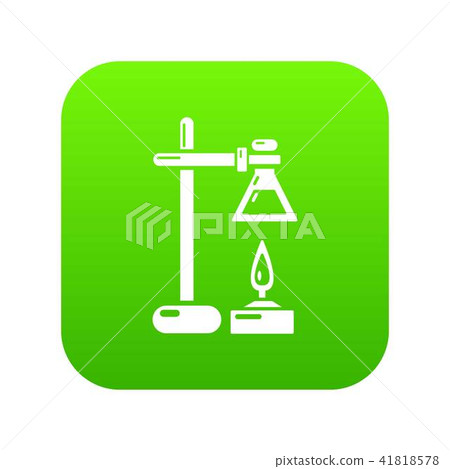 Chemical process icon, simple black style - Stock Illustration ...