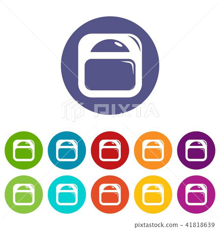 Scale icons set vector color - Stock Illustration [41818639] - PIXTA