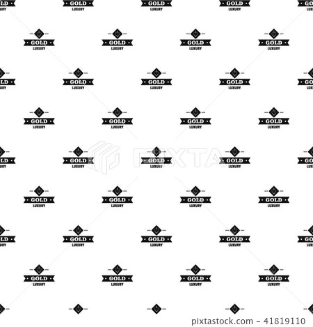 Jewelry gold pattern vector seamless - Stock Illustration [41819110 ...