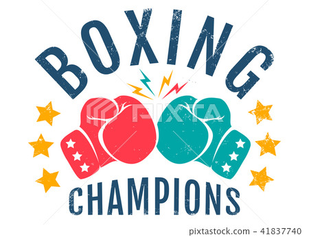 Vintage logo for boxing champions. - Stock Illustration [41837740] - PIXTA