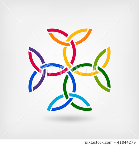 Carolingian cross trinity knots. celtic symbol - Stock Illustration ...