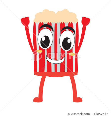 Isolated happy popcorn emote - Stock Illustration [41852416] - PIXTA
