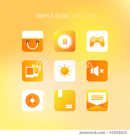 Basic app icon - Stock Illustration [41858020] - PIXTA
