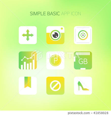Basic app icon - Stock Illustration [41858028] - PIXTA