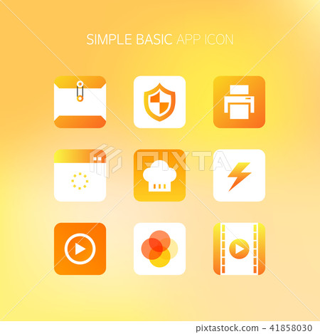 Basic app icon - Stock Illustration [41858030] - PIXTA