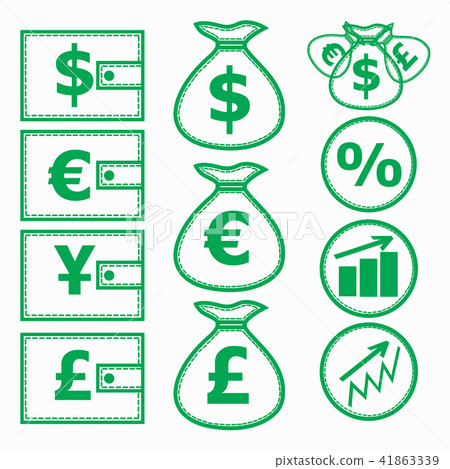 Financial Symbols. Illustration. - Stock Illustration [41863339] - PIXTA