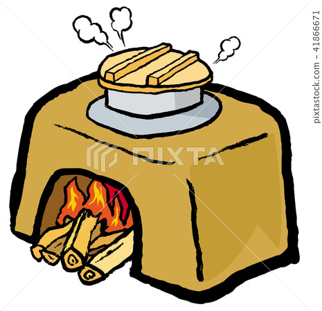 A pot and a kiln - Stock Illustration [41866671] - PIXTA