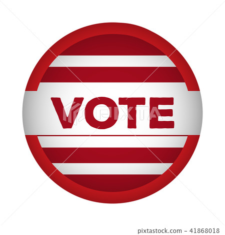 Isolated american campaign button - Stock Illustration [41868018] - PIXTA
