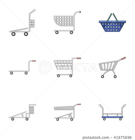 Transfer icons set, cartoon style - Stock Illustration [41875696] - PIXTA