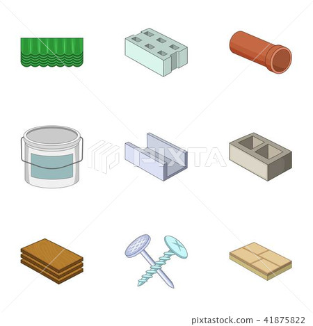 Rack icons set, cartoon style-插圖素材 [41875822] - PIXTA圖庫