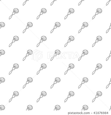 Fork with food pattern vector seamless - Stock Illustration [41876984 ...