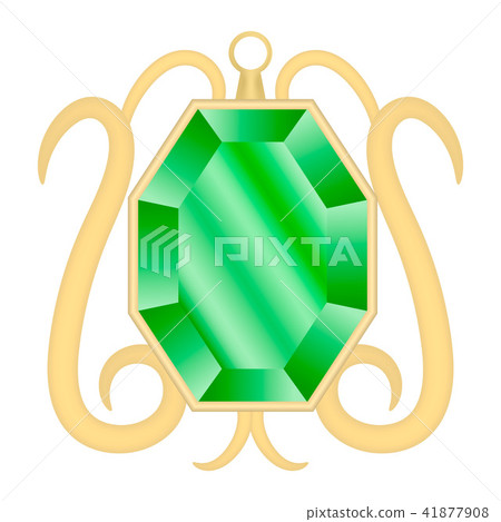 Peridot gemstone mockup, realistic style - Stock Illustration [41877908 ...