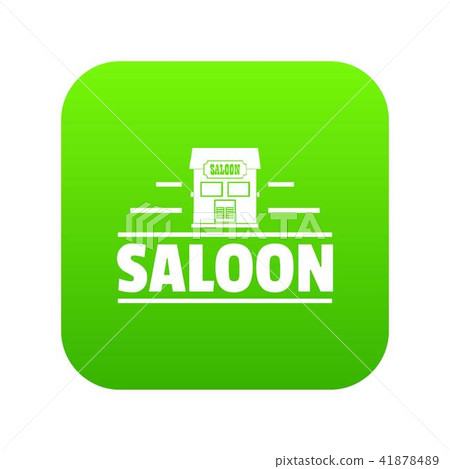 Saloon icon green vector - Stock Illustration [41878489] - PIXTA