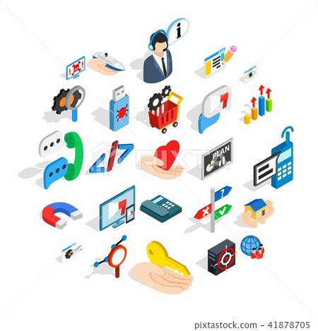 Game dev icons set, isometric style - Stock Illustration [41878705] - PIXTA