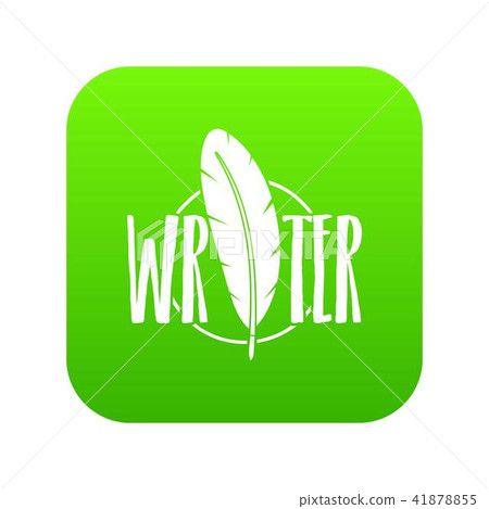 Writing pen icon green vector - Stock Illustration [41878855] - PIXTA