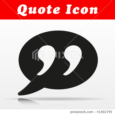 black quote vector icon design - Stock Illustration [41892795] - PIXTA