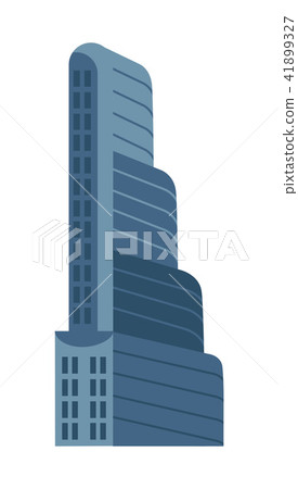 Modern multi storey building isolated icon - Stock Illustration ...
