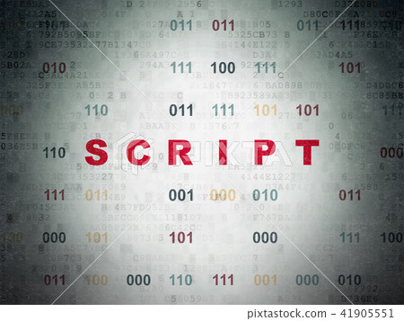 Database concept: Script on Digital Data Paper... - Stock Illustration ...