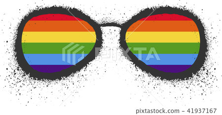 LGBT rights symbol. Gay parade sign - Stock Illustration [41937167] - PIXTA