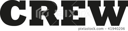 Crew word - Stock Illustration [41940206] - PIXTA
