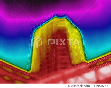 Hot summer heat rough heat index High-rise... - Stock Illustration ...
