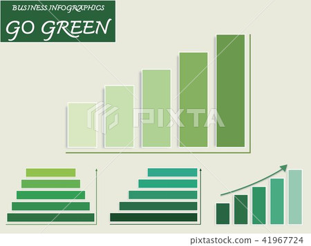 Set of Bar Charts and Steps Diagram Infographics - Stock Illustration ...