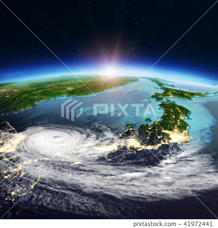 Japan weather map. 3d rendering-插圖素材 [41972441] - PIXTA圖庫