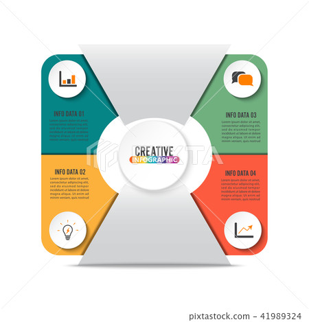 Vector illustration of connect four 4 infographic - Stock Illustration ...