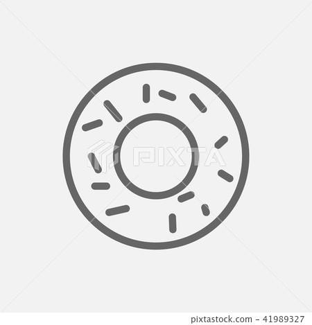 Sugar donut Vector illustration icon symbol - Stock Illustration ...