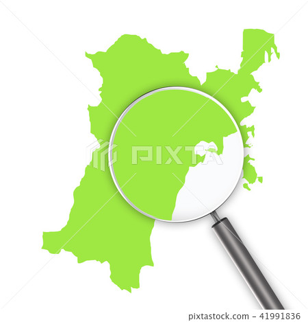 Miyagi prefecture Miyagi prefecture map Miyagi... - Stock Illustration ...