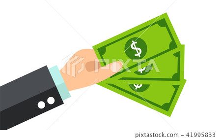businessman giving money vector illustration - Stock Illustration ...