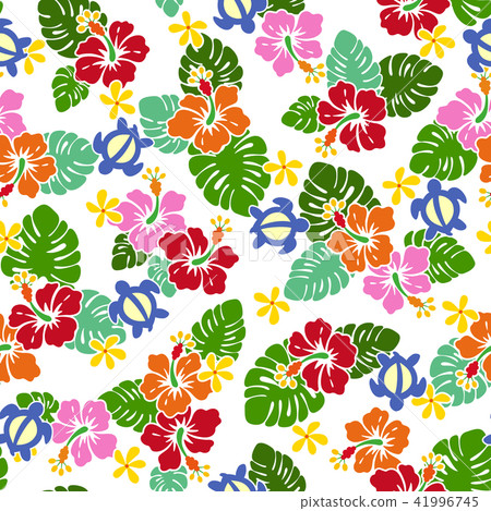 Cute tropical pattern - Stock Illustration [41996745] - PIXTA