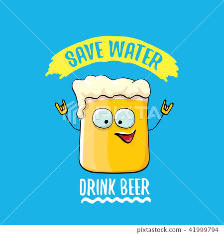 Save water drink beer vector concept... - Stock Illustration [41999794 ...
