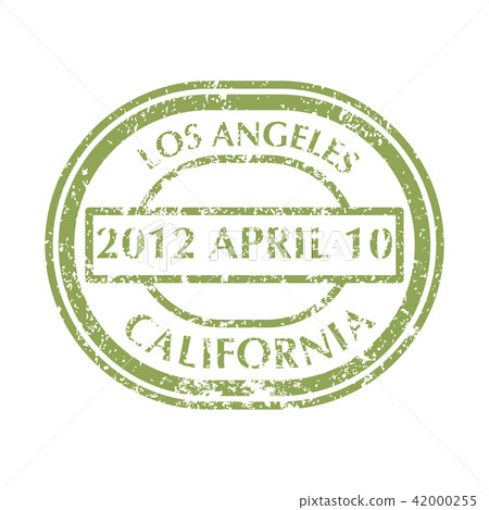 Postal Stamp from los angeles - Stock Illustration [42000255] - PIXTA