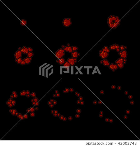 Explode Animation Sequence . Cartoon Explosion...-插圖素材 [42002748] - PIXTA圖庫