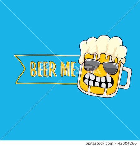 BEER ME vector illustration or summer poster.... - Stock Illustration ...