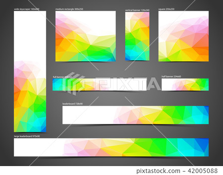 set of colorful web banners - Stock Illustration [42005088] - PIXTA