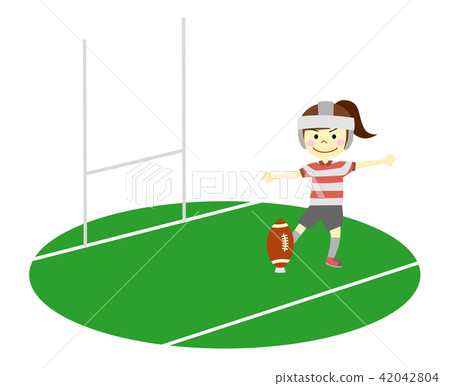 Rugby girls - Stock Illustration [42042804] - PIXTA
