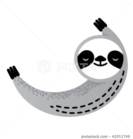 Cute vector sloth bear animal - Stock Illustration [42051749] - PIXTA