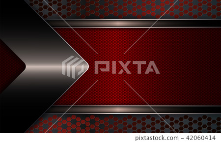 Geometric design with a textured red frame with... - Stock Illustration ...