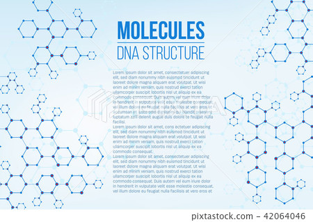 Creative vector illustration of molecular... - Stock Illustration ...