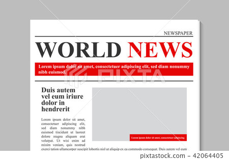 Creative vector illustration of daily newspaper... - Stock Illustration ...