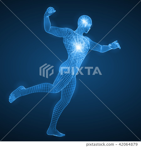 energy of the punching man - Stock Illustration [42064879] - PIXTA
