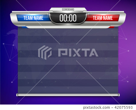 Creative vector illustration digital scoreboard... - Stock Illustration ...