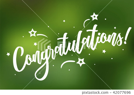 Congratulations card. Beautiful greeting... - Stock Illustration ...