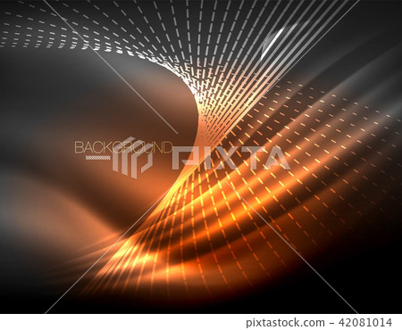 Smooth light effect, straight lines on glowing... - Stock Illustration ...