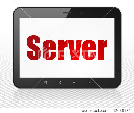 Web design concept: Tablet Pc Computer with... - Stock Illustration ...