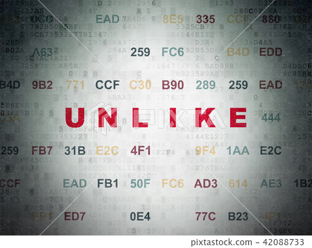 Social media concept: Unlike on Digital Data... - Stock Illustration ...